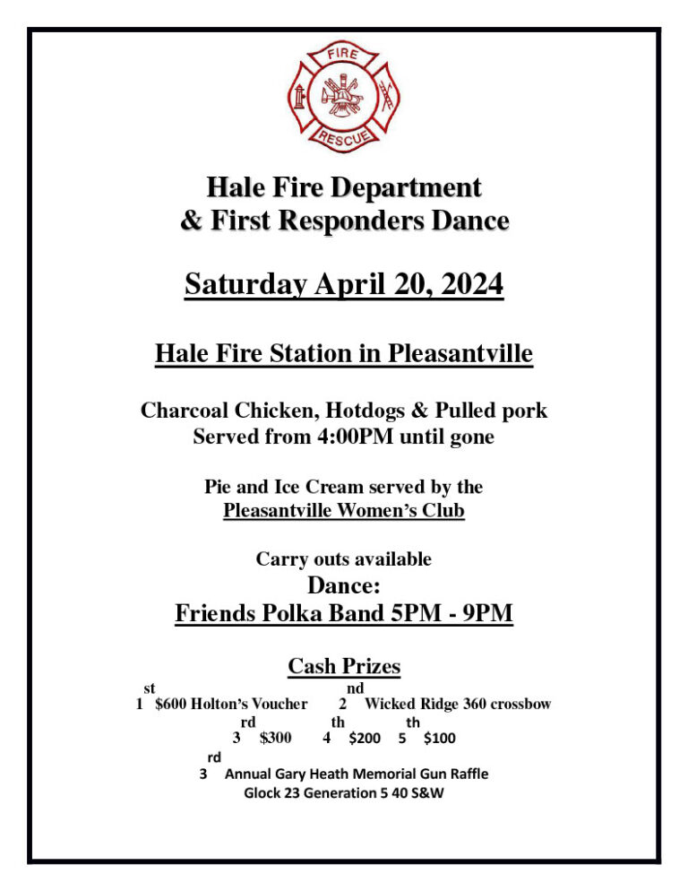Hale Fire Department and First Responder Dance | WHTL Radio